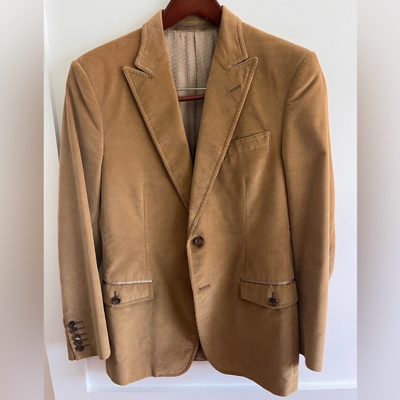 Gucci | Suits & Blazers | Gucci Corduroy Blazer 38r Us 48r Eu | Poshmark